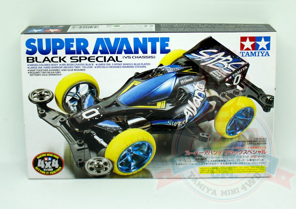 Mini 4WD - Tamiya Item #95078 Super Avante Black Special (VS ...